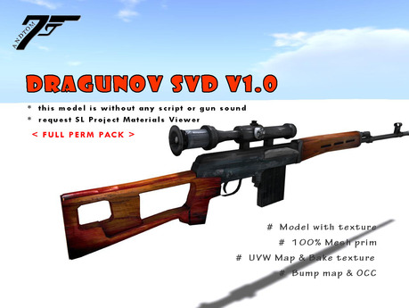 Second Life Marketplace - Dragunov SVD V1.0 Box