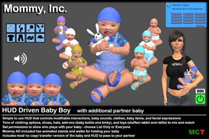 Second Life Marketplace - *Mommy Inc* HUD-Driven Highly Detailed Prim ...