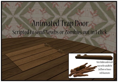 Second Life Marketplace - Animated Trap door with noobs or zombies