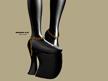 Second Life Marketplace - Mesh platform boots extrashine