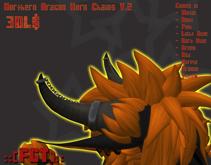 Second Life Marketplace - ::[FGT]:: KZK Northern Dragon Horn Chains