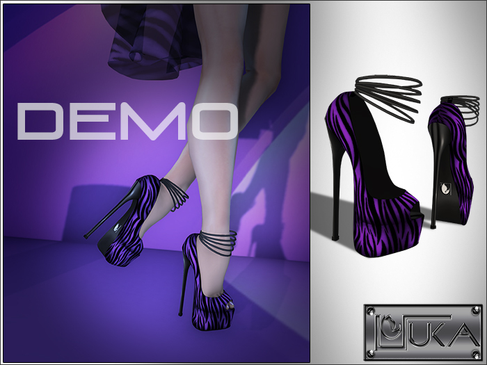 Second Life Marketplace - ::::Suki:::: Veda Shoes [purple] - DEMO