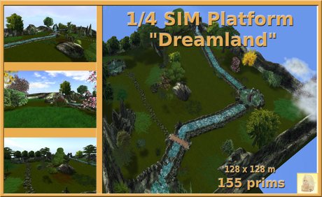 Second Life Marketplace - 1/4 SIM Platform "3 pack"
