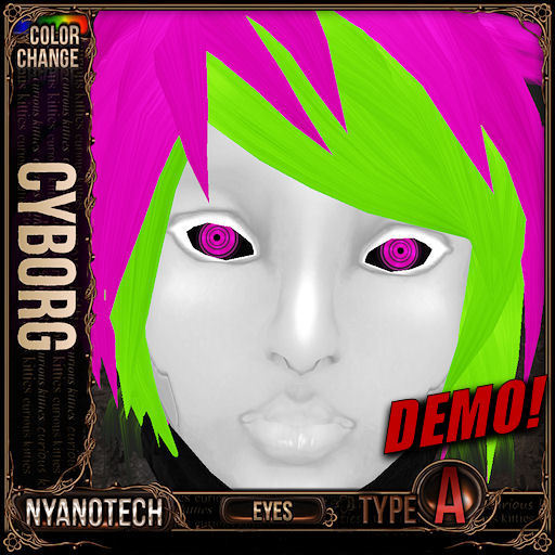 Second Life Marketplace - [Mesh] Curious Kitties - Nyanotech Eyes [Type ...