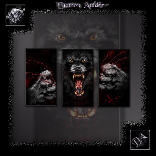 Second Life Marketplace - NuTec: Lycan Bloodlust Wall Art