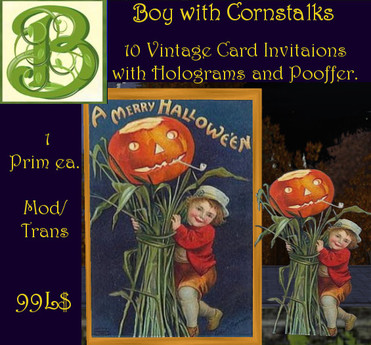 Second Life Marketplace - 3A 10 MT Boy and Cornstalks invitations