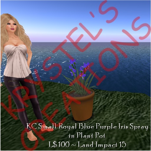Second Life Marketplace - KC Small Royal Blue/Purple Iris Spray in ...