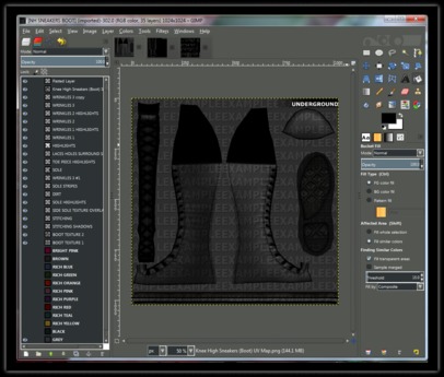 Second Life Marketplace - [UG MESH] KNEE HIGH SNEAKERS PACK