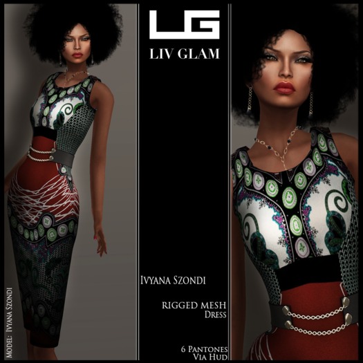 Second Life Marketplace - {LIV-Glam}.:Spring-2013:.Padma Pencil Dress I Hud