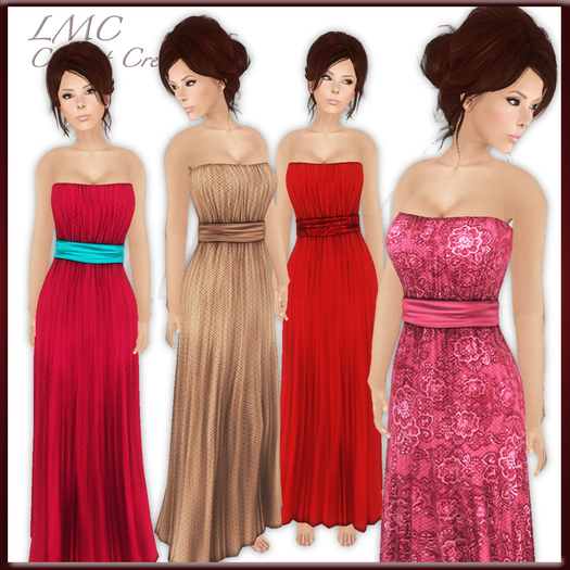 Second Life Marketplace - LMC Mesh Templates - Cocktail Gown VII ...