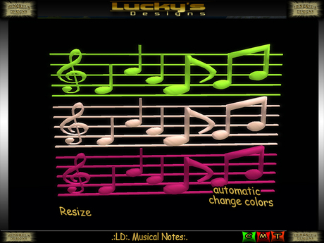 Second Life Marketplace - .:LD:. Musical Notes:.