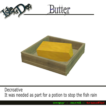 Second Life Marketplace - Isle Of Dee - Decor - Butter
