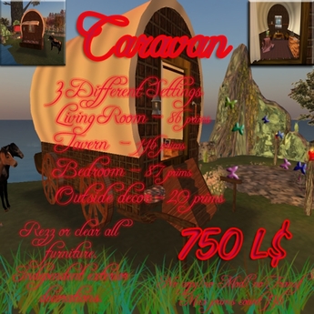 Second Life Marketplace - Nomad Gypsy Caravan - Caravana Nomada Gitana ...