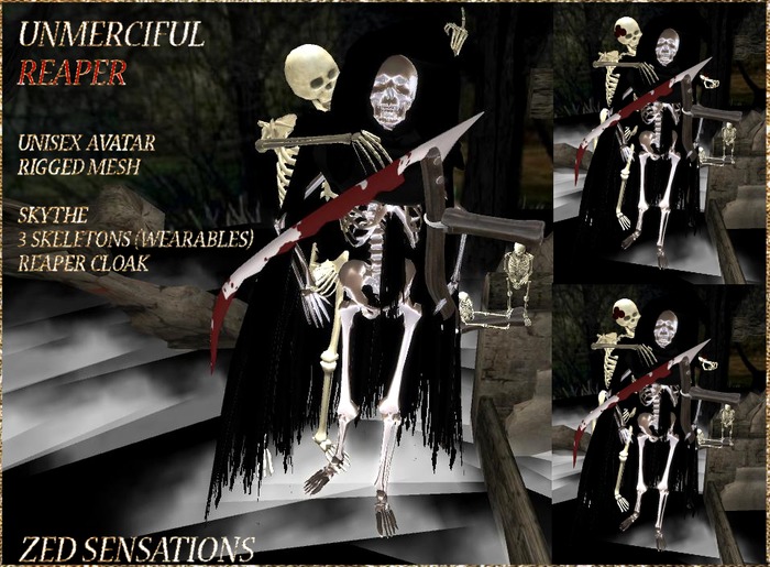 Second Life Marketplace - Zed Sensations*.UNISEX Unmerciful Reaper ...