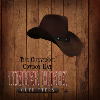 Second Life Marketplace - [Timber Creek] The Cheyenne Cowboy Hat-Coffee ...
