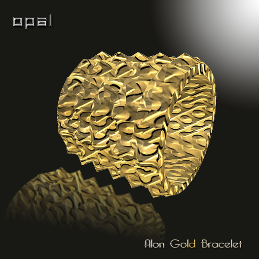 Second Life Marketplace - {Opal}- Alon Gold Bracelet