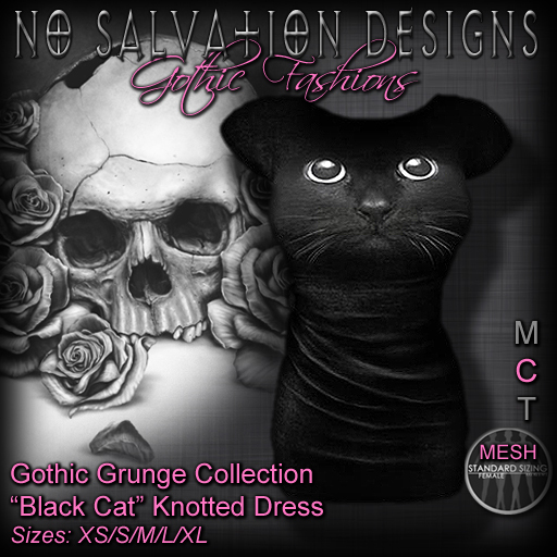 Second Life Marketplace - [[NS]] No Salvation Designs *MESH* BLACK CAT ...