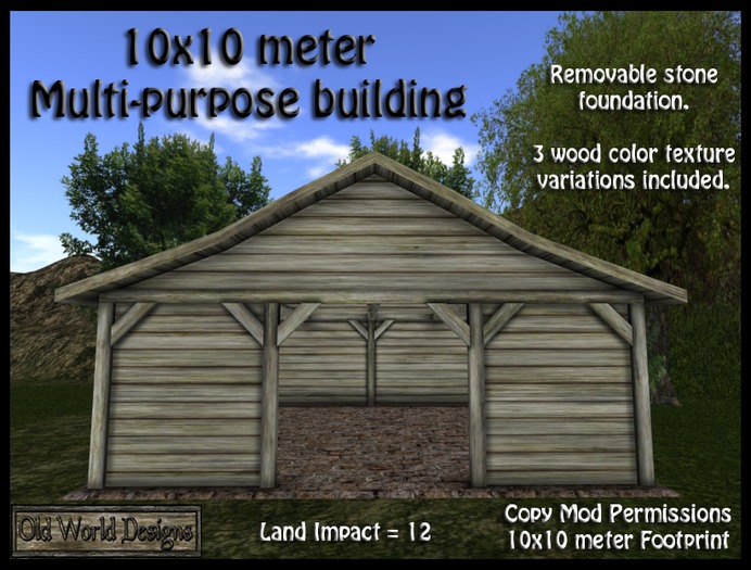 Second Life Marketplace - Old world designs 10x10 multi-purpose ...