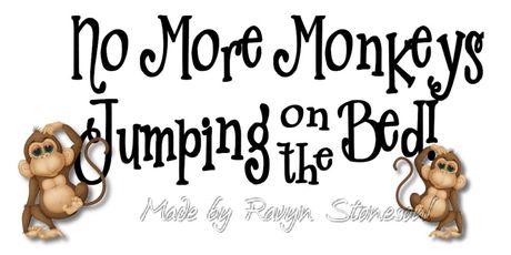 Second Life Marketplace - No More Monkeys Wall Sticker