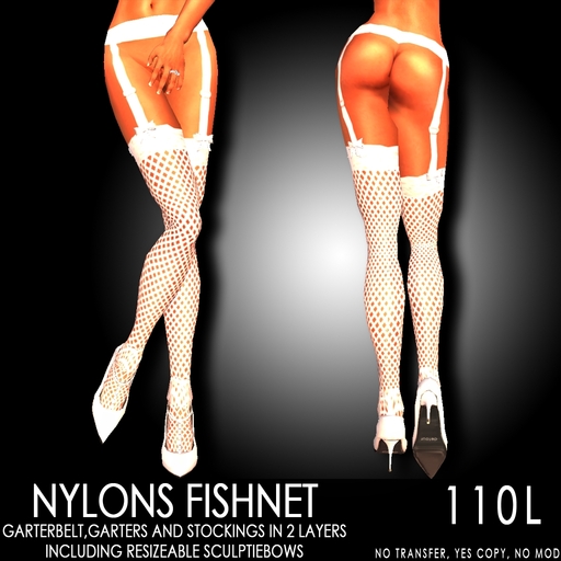 Second Life Marketplace - *DD* Nylons Fishnet White