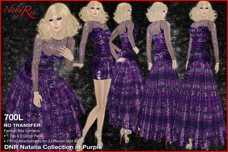 Second Life Marketplace - *DNR* Natalia Collection in Purple