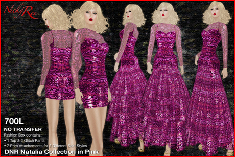 Second Life Marketplace - *DNR* Natalia Collection in Pink