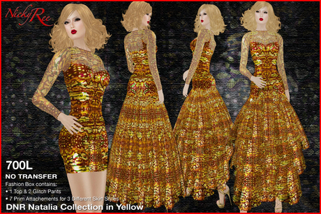Second Life Marketplace - *DNR* Natalia Collection in Yellow