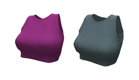 Second Life Marketplace - FULL PERM Rigged WC Mesh Crop Paper Top