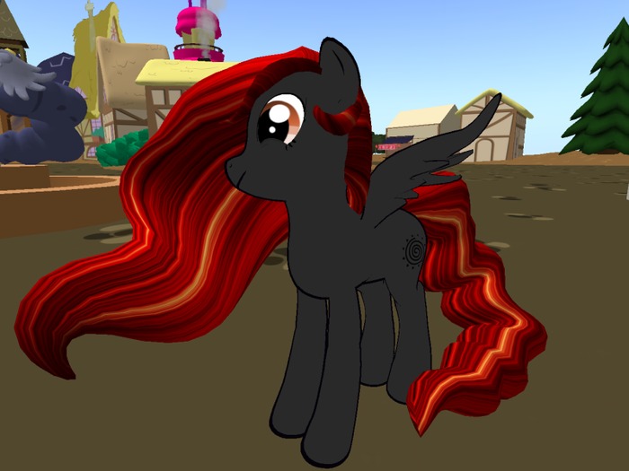 Second Life Marketplace - Pony Red Celestia Mane & Tail (EP)