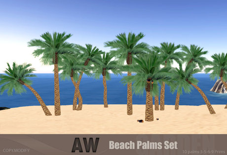 Second Life Marketplace - *AW* Beach Palms Set