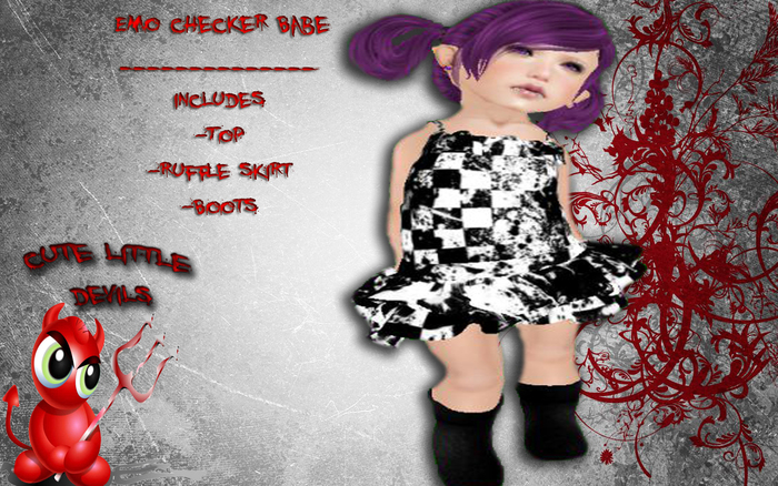 Second Life Marketplace - ~CLD~ Emo checker Babe