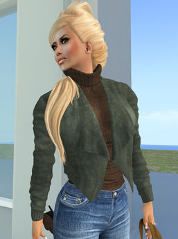 Second Life Marketplace - J.H.C. *Suzy* Suede Jacket (RUST)
