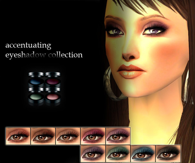 Second Life Marketplace - Full Perm Cosmetic Eyeshadow Makeup Template ...