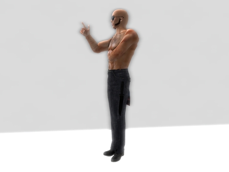 Second Life Marketplace - FREEBIE!!! Fiddling Guy Pose