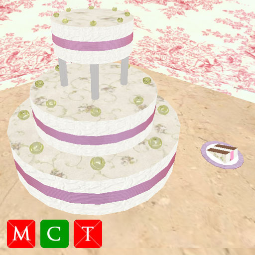 Second Life Marketplace - Classic Tiered Wedding Cake (No Topper)