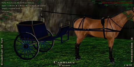 Second Life Marketplace - @CT@ Runabout Cart WHML BOXED Navy