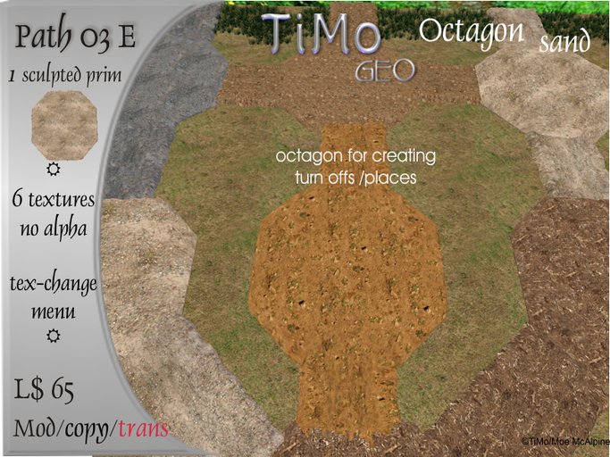 Second Life Marketplace - TiMoHabitat Geo 1 sculpted prim -Path ...