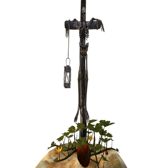Second Life Marketplace - Halloween Scene Crucified Skeleton Wishing ...