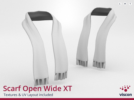 Second Life Marketplace - *viscon* Mesh Scarf Open Wide XT