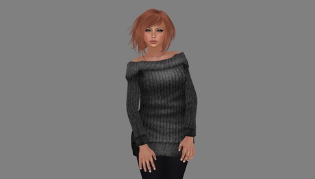 Second Life Marketplace - Sweater Dress - 40 Colors