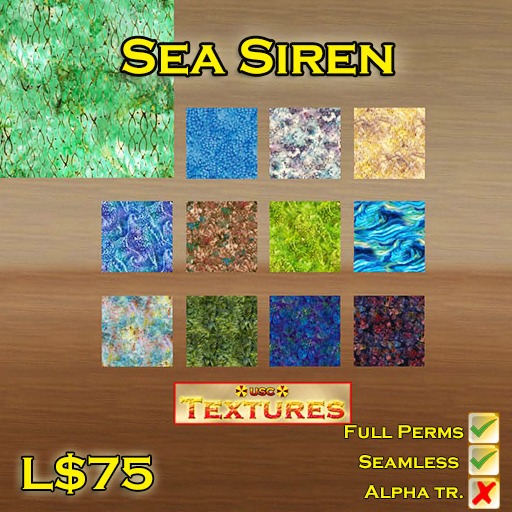 Second Life Marketplace - USC Textures - Sea Siren