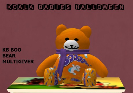 Second Life Marketplace - KB BOO BEAR HALLOWEEN MULTIGIVER