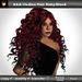 Second Life Marketplace - A&A Medina Hair Ruby Black (Special Color ...