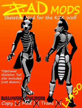 Second Life Marketplace - [ZAD] KZK WOLF - Skeleton Mod