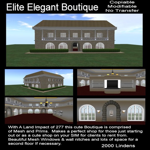 Second Life Marketplace - Elite Elegant Boutique (JIB)