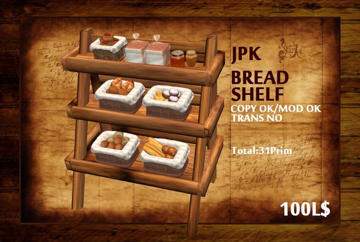 Second Life Marketplace - **JPK Bread Shelf BOX