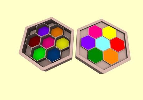 Second Life Marketplace - Hex Product Display set Mesh Full Perm (Boxed)