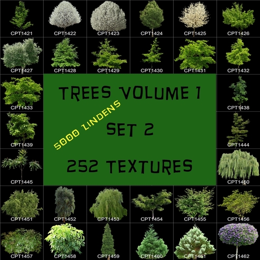 Second Life Marketplace - Trees Vol 1 Textures - set 2, Tree Textures