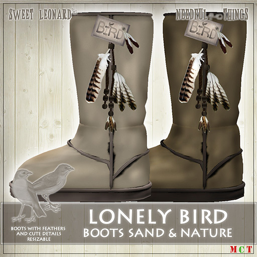 Second Life Marketplace - ::LEO-NT:: Lonely Bird Boots