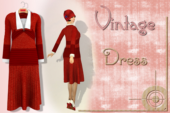 Second Life Marketplace - *Boutique" - Dress - Louise - red